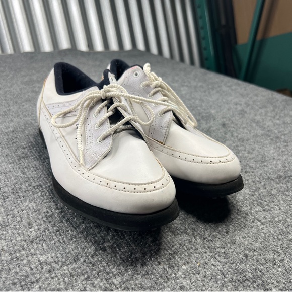 FootJoy | Shoes | Footjoy White Leather Golf Shoes Us Size | Poshmark